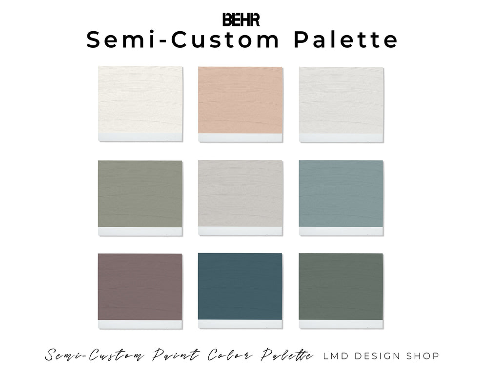 Behr Custom Paint Color Palette | Home Paint Color Consultation ...