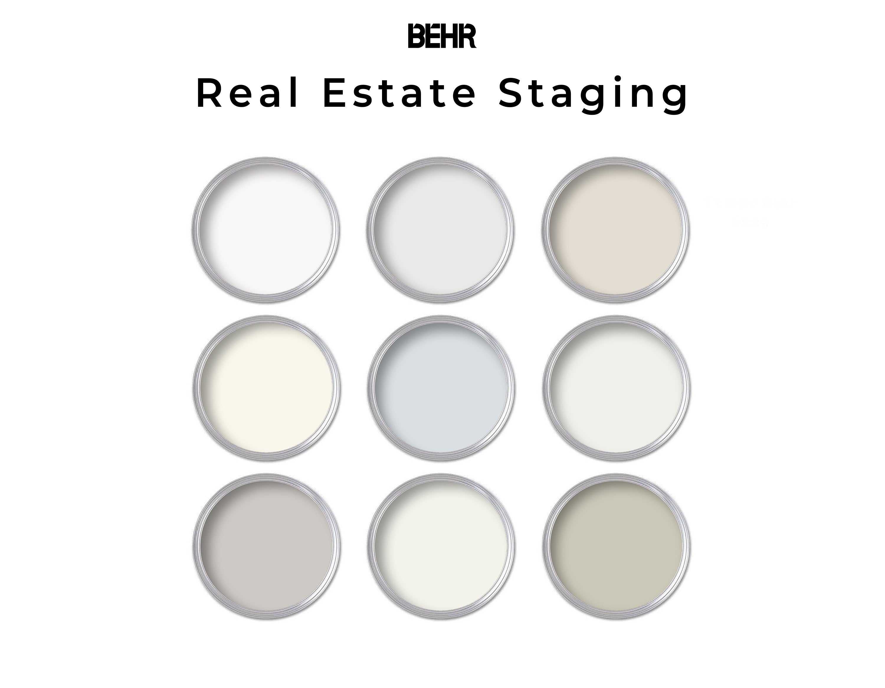 Behr Neutral Paint Color Palette | Whole House Paint Palette for Real ...