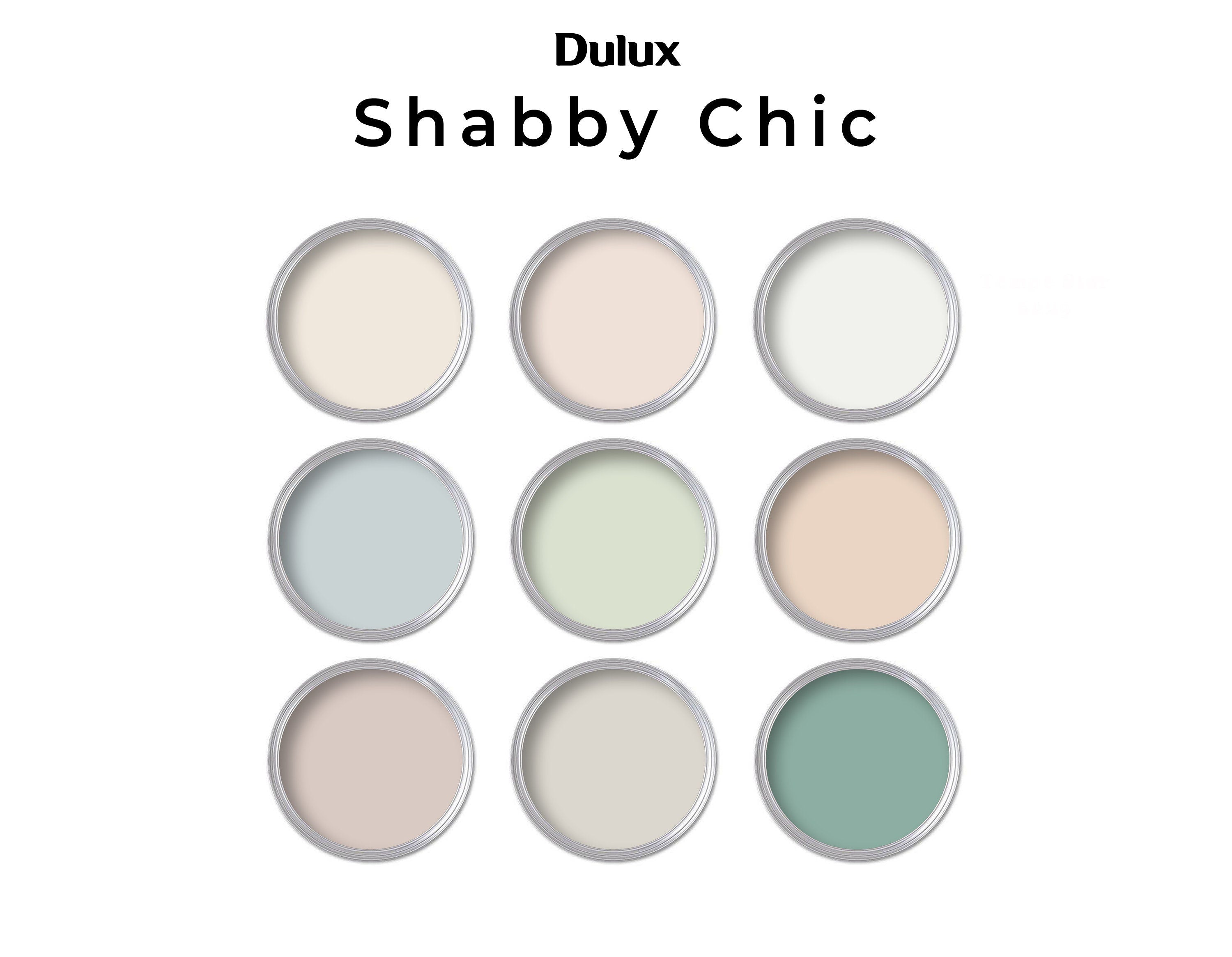 Shabby Chic Dulux Paint Color Palette | Cottage House Paint Colors Dul ...