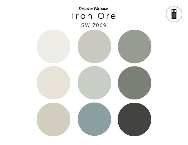Iron Ore Sherwin Williams Paint Color Palette | House Paint Palette Ir ...